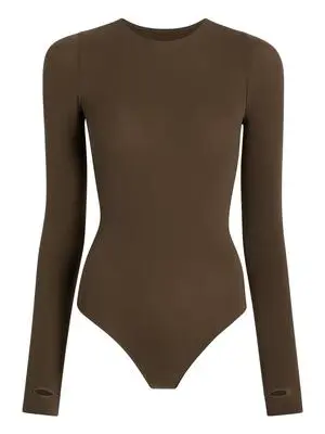 Commando Ballet Long-Sleeve Crewneck Bodysuit Cadet