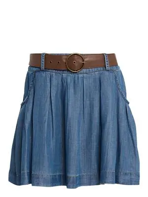 Ramy Brook Owen Mini Skirt - Chambray