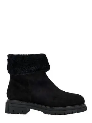 La Canadienne Dory Shearling-lined Ankle Boots - Black