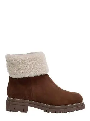 La Canadienne Dory Shearling-lined Ankle Boots - Brunette