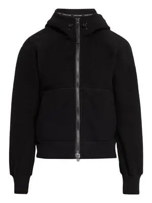 Canada Goose Chilliwack Fleece Hooded Bomber Jacket Black