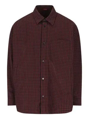 Gucci Checked Cotton Jacket - Red