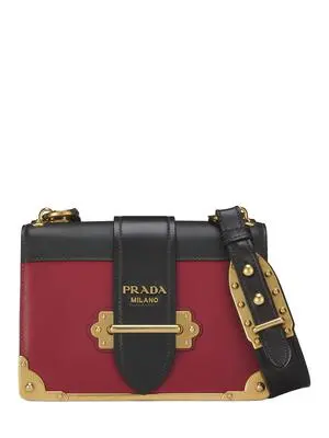 Prada Prada Cahier Crossbody Bag Red
