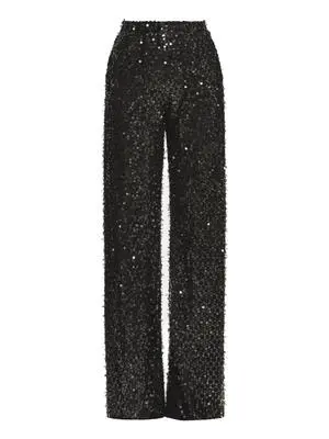 OSCAR DE LA RENTA Oscar De La Renta Sequin Embellished Pants