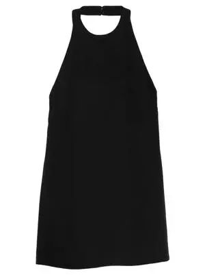 REFORMATION Avielle Halterneck Dress - Black