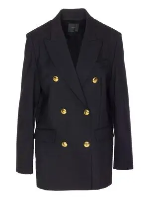 Pinko Double-breasted Blazer - Black