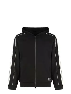 Emporio Armani Hooded Zip Sweatshirt - Black