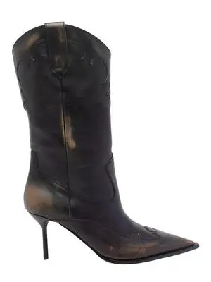 Paris Texas 70mm Lidia Western Boots - Black