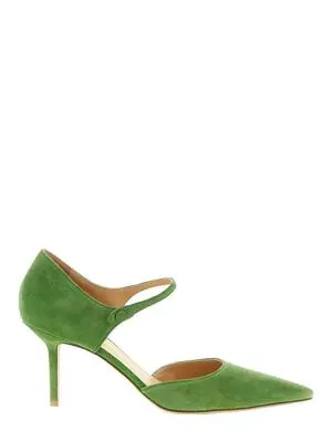 FRANCESCO RUSSO 55mm Pointed-toe Heeled Pumps - Green