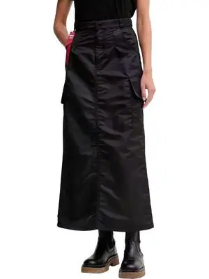 Alpha Industries Cargo-pocket Maxi Skirt - Black