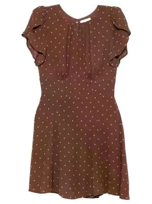 REFORMATION Lula Dress - Brown