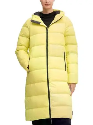 JACK WOLFSKIN Frozen Palace Hooded Padded Coat - Yellow