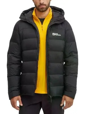 JACK WOLFSKIN Nebelhorn Hooded Padded Performance Jacket - Black