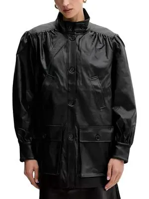 Bardot Clements Faux-leather Jacket - Black