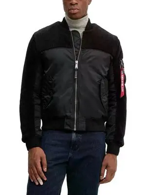 Alpha Industries Ma-1 Teddy Bomber Jacket - Black