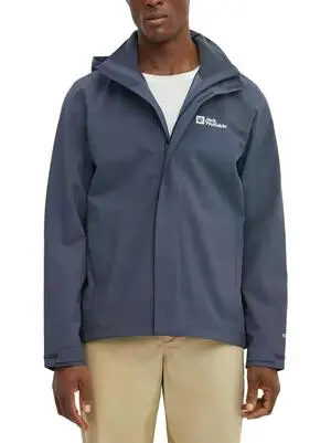 JACK WOLFSKIN Trailtime Hooded Zip-fastening Performance Jacket - Blue