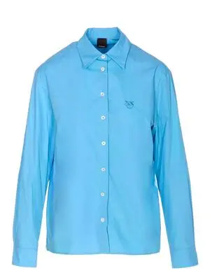 Pinko Embroidered Logo Shirt - Blue