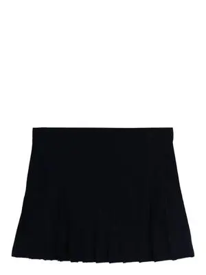 REFORMATION Mina Pleated Skirt - Blue