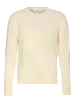 SEVEN GAUGE Crew-neck Long-sleeve Sweater - White
