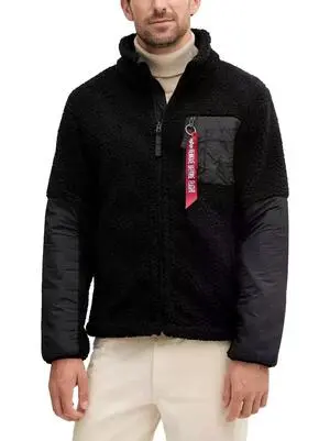 Alpha Industries Zipped Fleece Jacket - Black