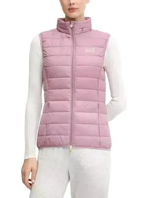 Emporio Armani Logo-detail Padded Gilet - Pink