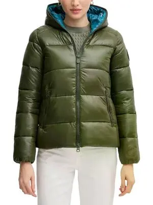 SAVE THE DUCK Lois Hooded Puffer Jacket - Green