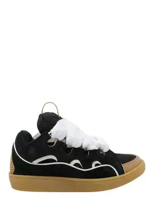 LANVIN Curb Lace-up Sneakers - Black