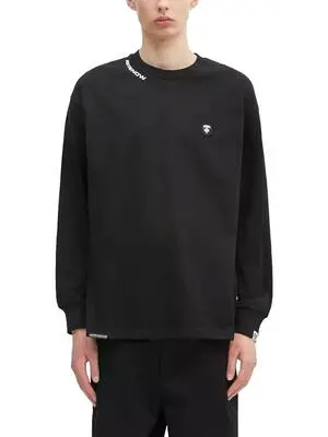 AAPE BY *A BATHING APE® Long-sleeves Logo T-shirt - Black
