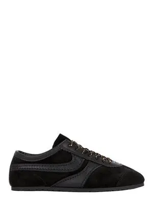 Dries Van Noten Suede Sneaker - Black