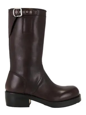 Dries Van Noten Moto Boot - Dark Brown