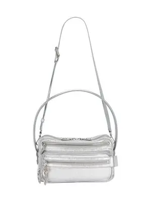 Acne Studios Camero Party Grainy Metallic Bag - Silver