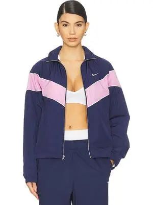Nike Loose Uv Woven Full Zip Jacket - Midnight Navy  Sail  Playful Pink & Sail