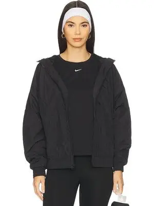 Nike Loose Essential Woven Uv Hooded Jacket - Black & White