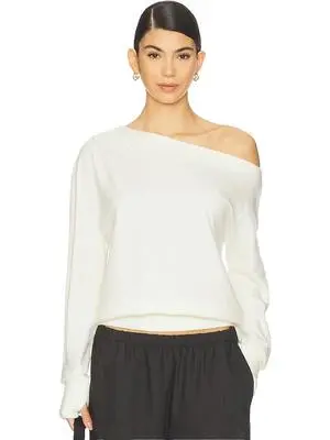 BOBI Asymmetrical Thumbhole Top - Cream