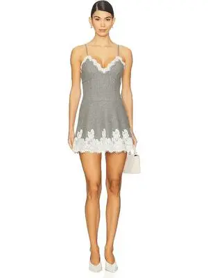 LoveShackFancy Teddi Dress - Grey Melange