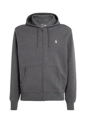 Ralph Lauren Cotton-Blend Zip-Up Hoodie Grey