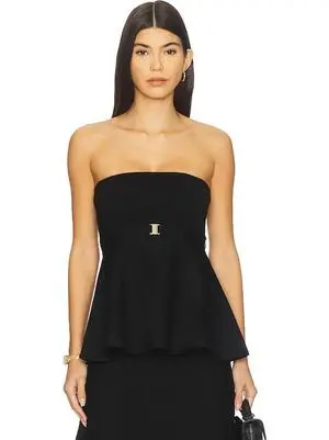 KARINA GRIMALDI Krystina Strapless Top - Black