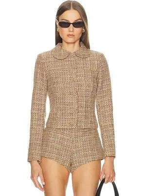 LOBA Daphne Tweed Jacket - Brown Multi