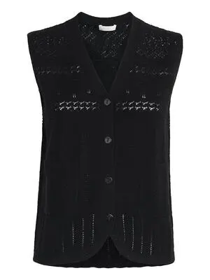 ERES Wool-cashmere Mixte Sweater Vest - Black