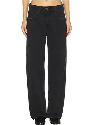 ICON DENIM LA Bea Wide Leg Jeans - Graphite Black
