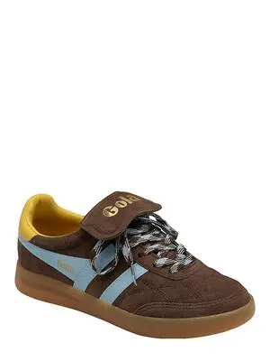 Gola Stadia 86 Leather Sneakers - Dark Brown