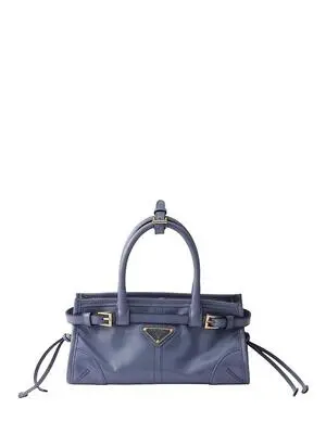 Prada Bonnie Leather Mini Handbag Blue