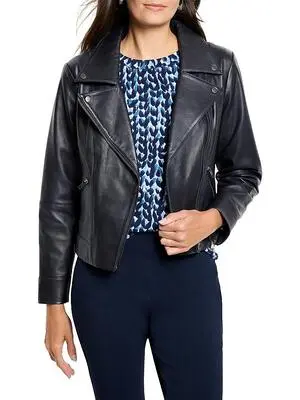 NIC+ZOE Leather Biker Jacket