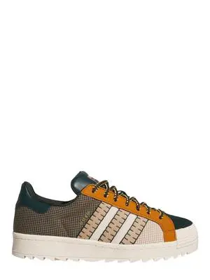 Adidas Superstar Clot Patchwork Sneakers - Wonder White/worn Sand/granite