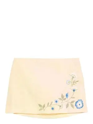 REFORMATION Ren Skirt - Yellow