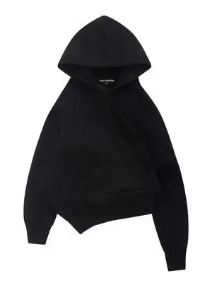 Junya Watanabe Asymmetric Cotton Hoodie - Black