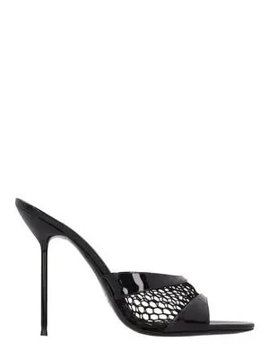 Paris Texas Lidia Mesh Mules - Black