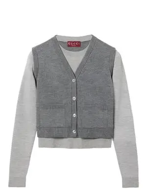 Gucci Layered Top - Grey