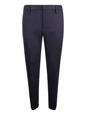 DONDUP Herringbone Pattern Trousers - Blue
