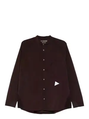 AND WANDER Panelled Shirt - Red